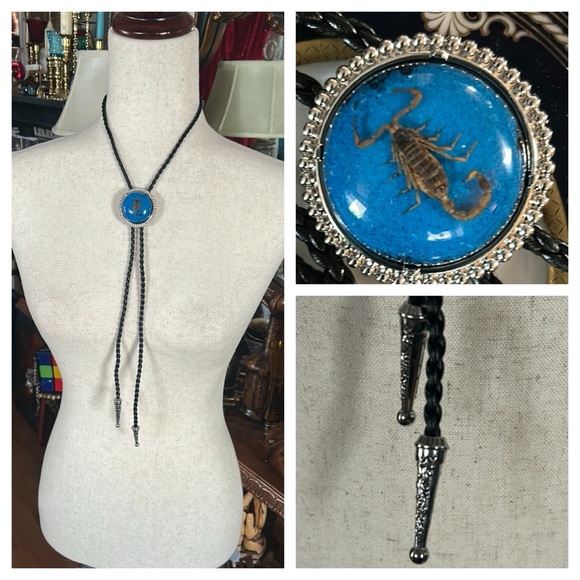 Vintage | Jewelry | Vintage Scorpion Bolo Tie Necktie Necklace | Poshmark